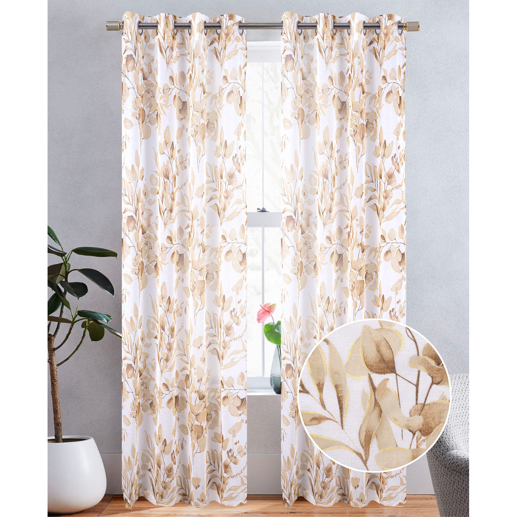 Alisa Metallic Floral Curtain Panels - Shop Home Goods Today! – ShopBobbys
