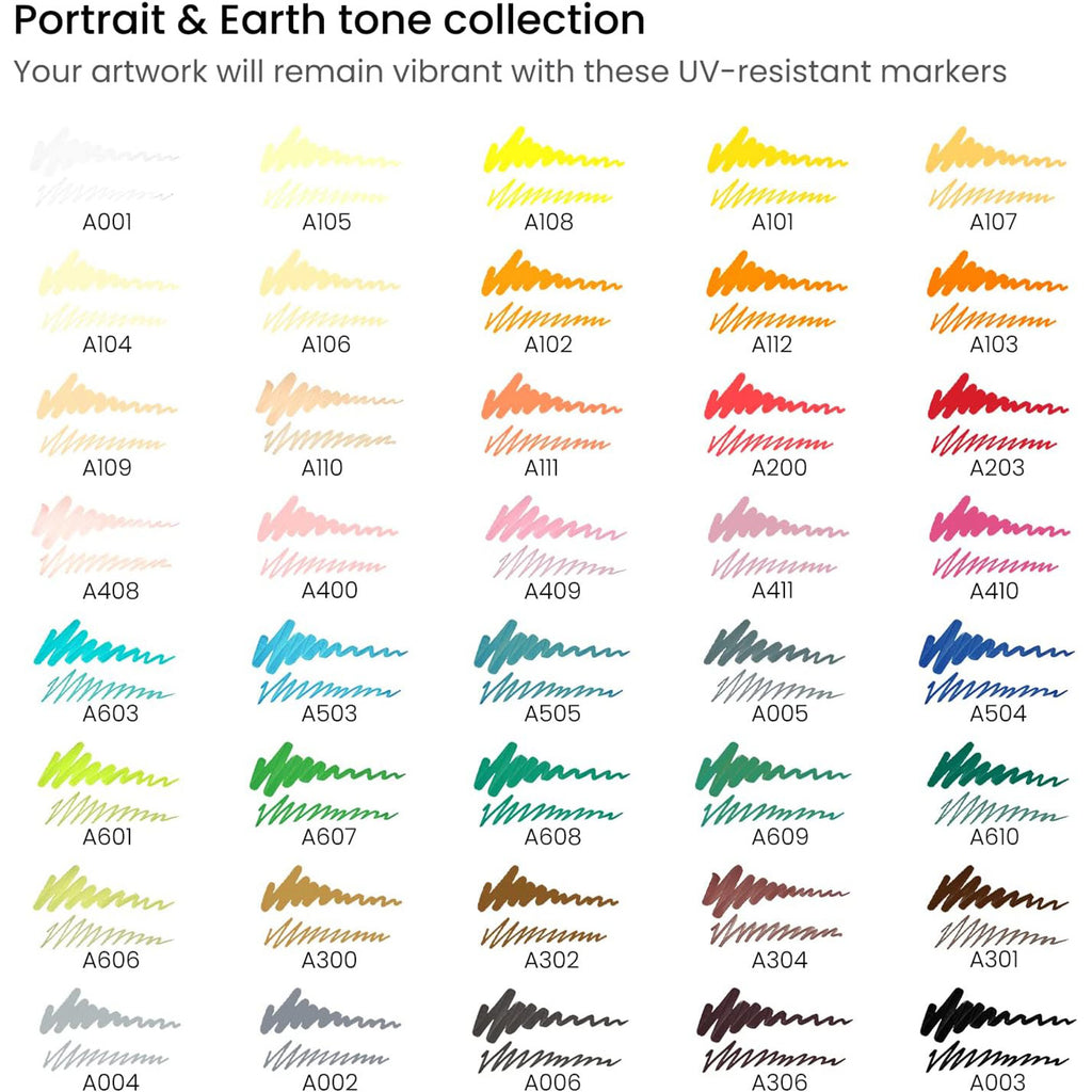 ARTEZA Acrylic Paint Markers, 40 Count – ShopBobbys