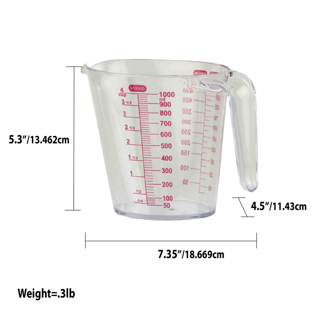 Home Basics 32 oz. Plastic Measuring Cup – ShopBobbys