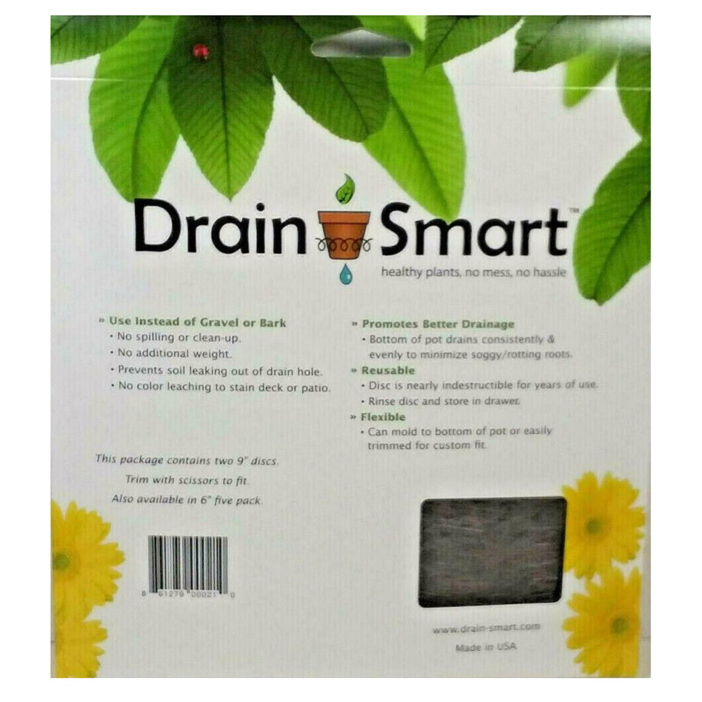 Drain-Smart 2-Pack Drainage Discs, Perfect for Outdoor-Indoors, 9 Inch ...