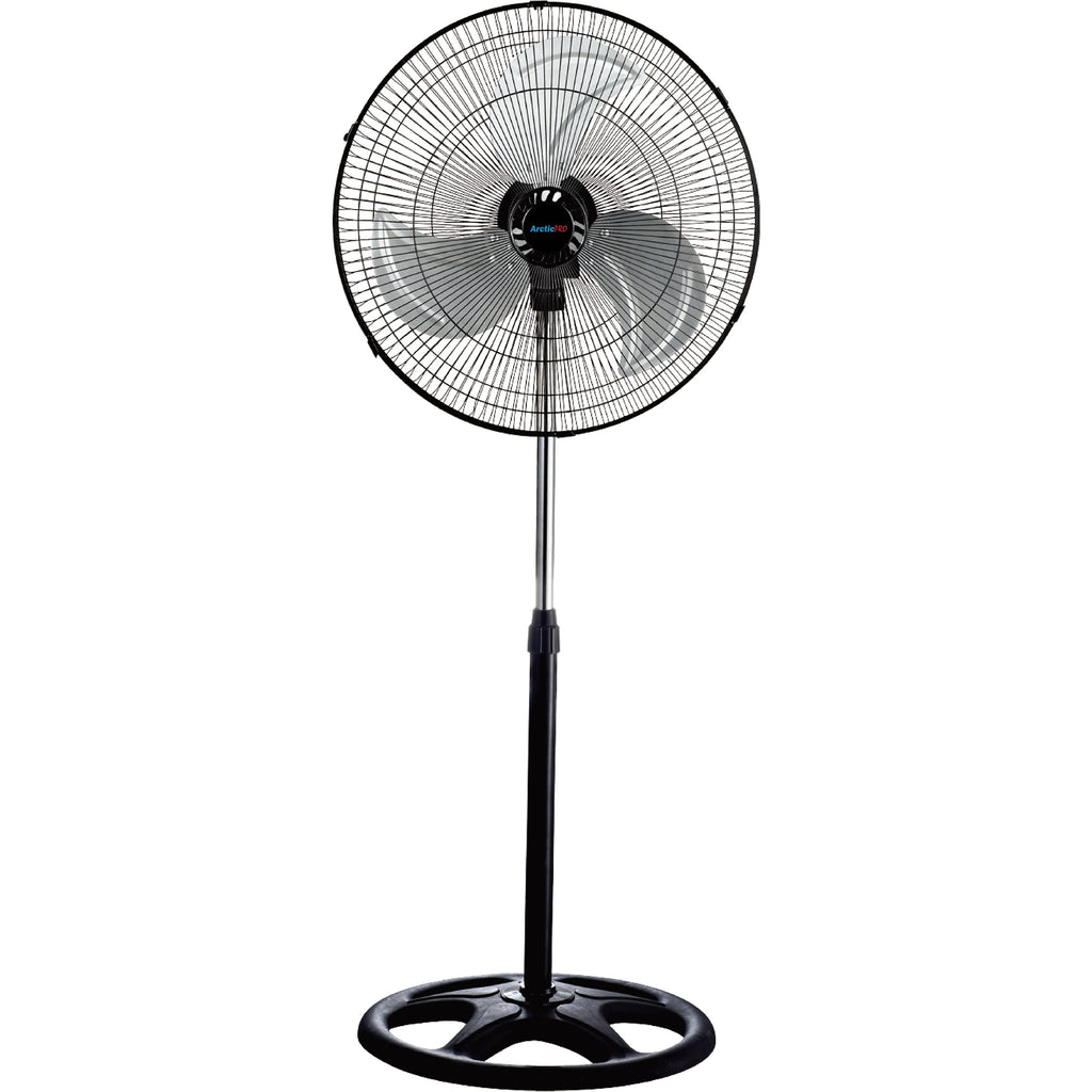 Arctic-Pro Industrial High Velocity Metal Oscillating Stand Fan, Black ...