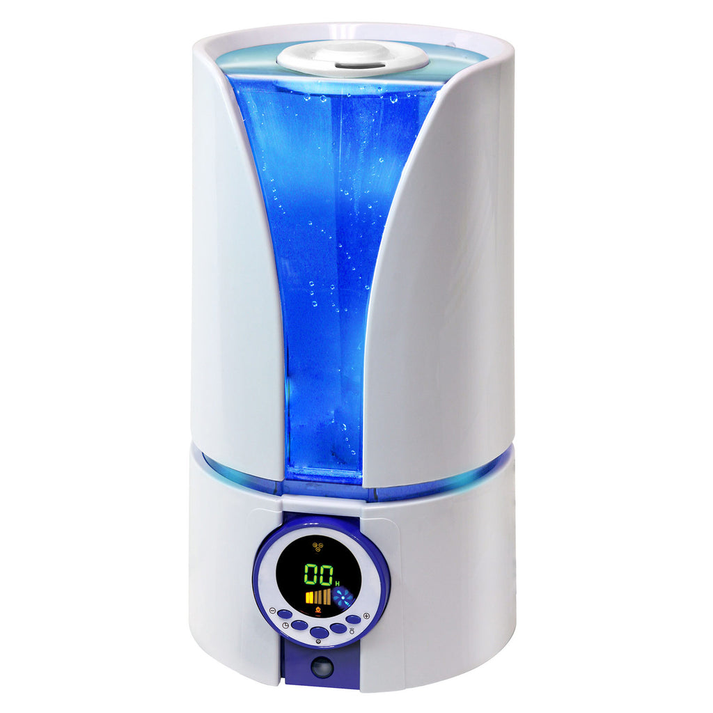 Comfort Zone Cool Mist Digital Ultrasonic Humidifier with Remote and T ...