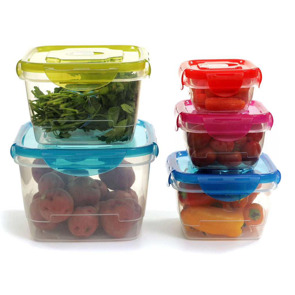 Premius FreshClip Nesting Food Storage Container Set With Lid, Multi ...