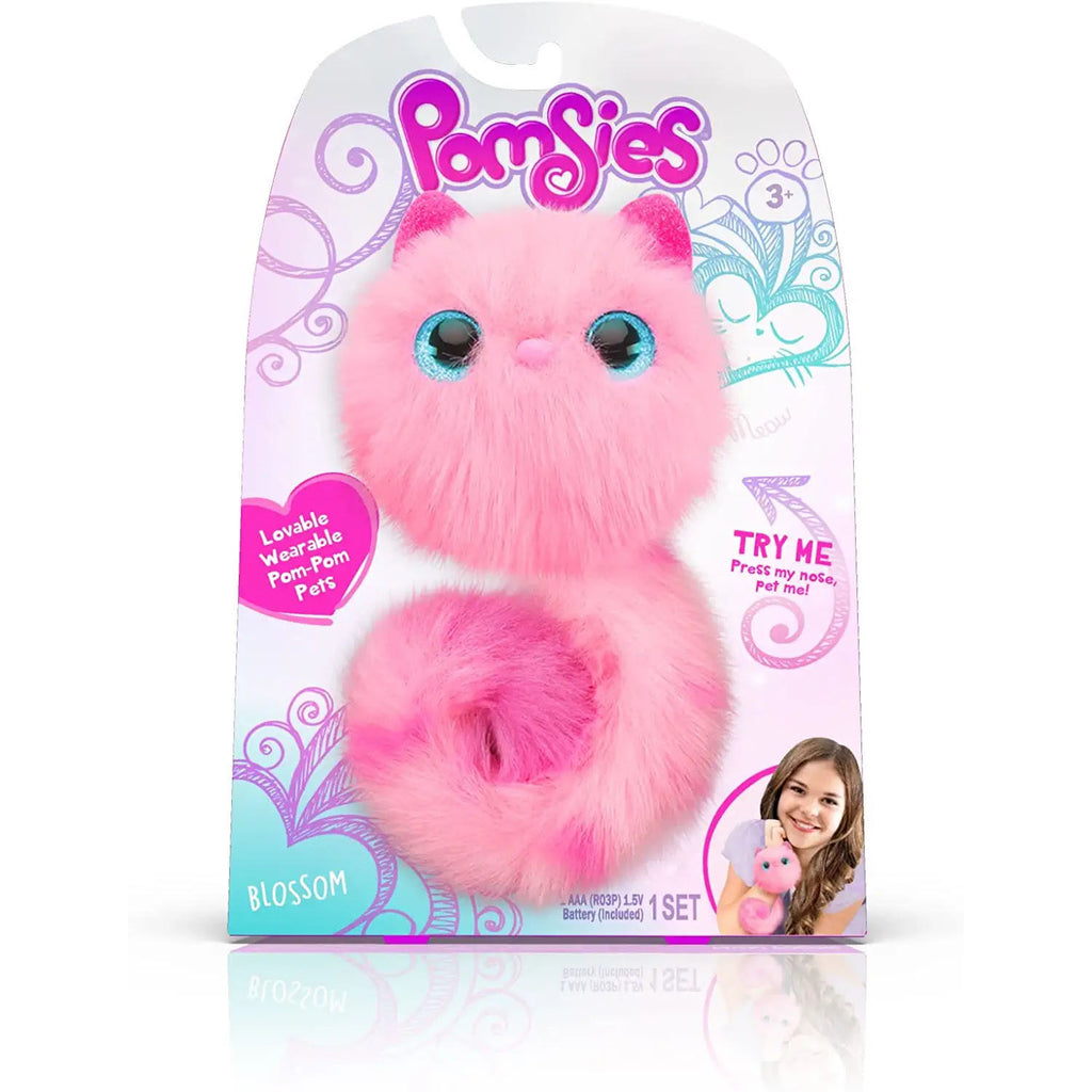 Pomsies Speckles Plush Pom-Pom Interactive Toys, Pink – ShopBobbys