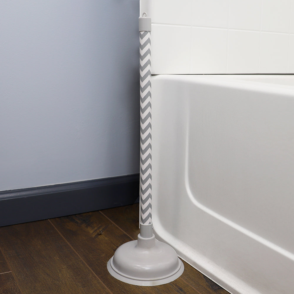Home Basics Chevron Force Cup Rubber Plunger, Grey – ShopBobbys