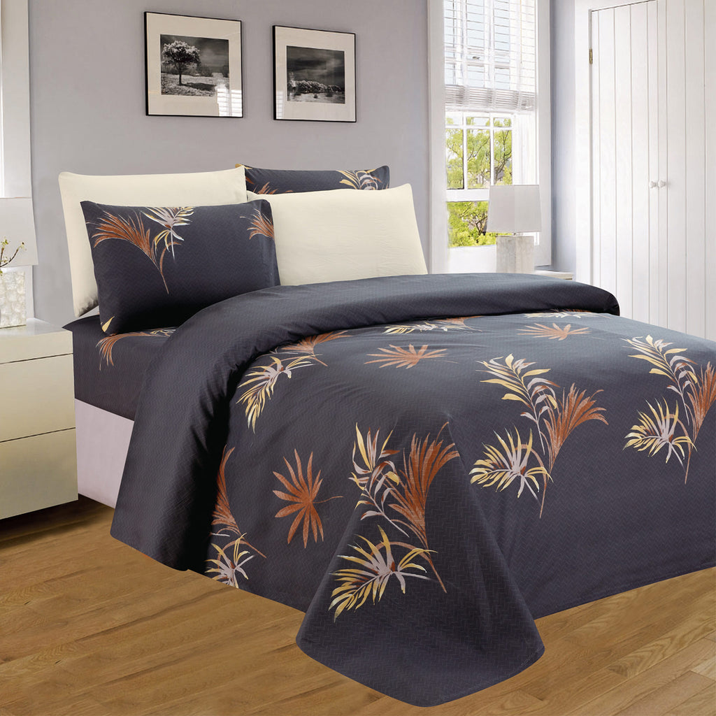 PREMIUS Palms Printed Wrinkle Free Microfiber Sheet Set – ShopBobbys