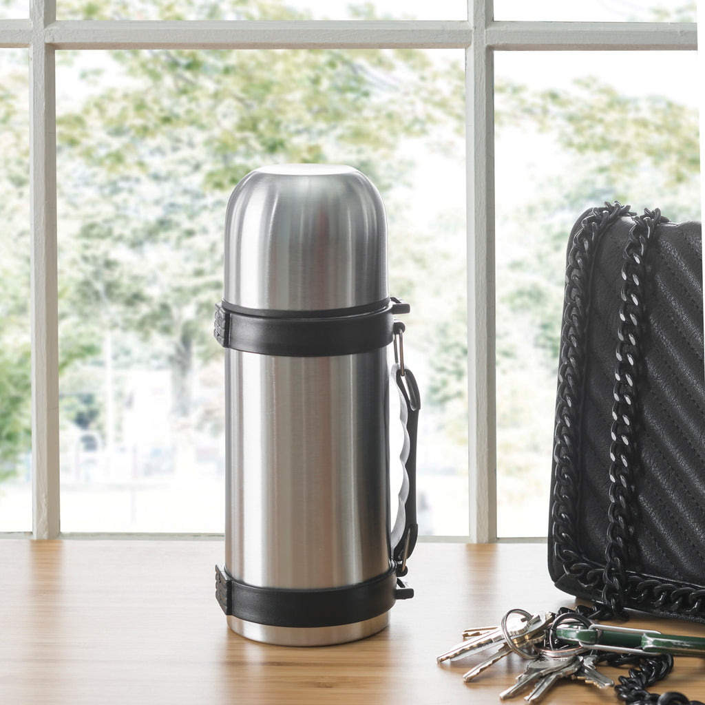 Home Basics Stainless Steel Bullet Vacuum Flask – ShopBobbys