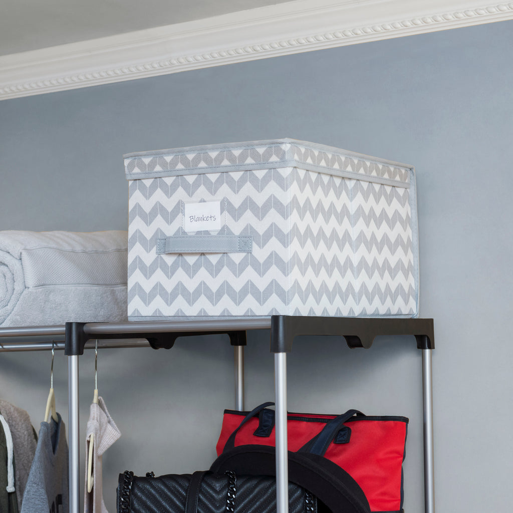 Home Basics Chevron Storage Box – ShopBobbys