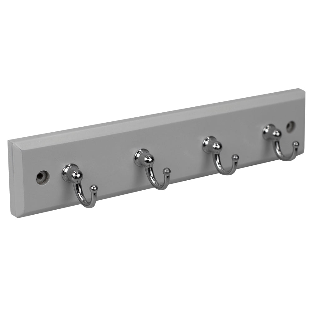 Home Basics 4 Hook Wall Mounted Key Rack, White – ShopBobbys