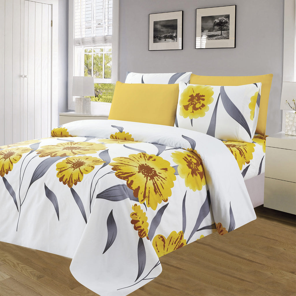 Premium Bright 4 & 6 Piece Wrinkle-Free Sheet Set, Marigold – ShopBobbys