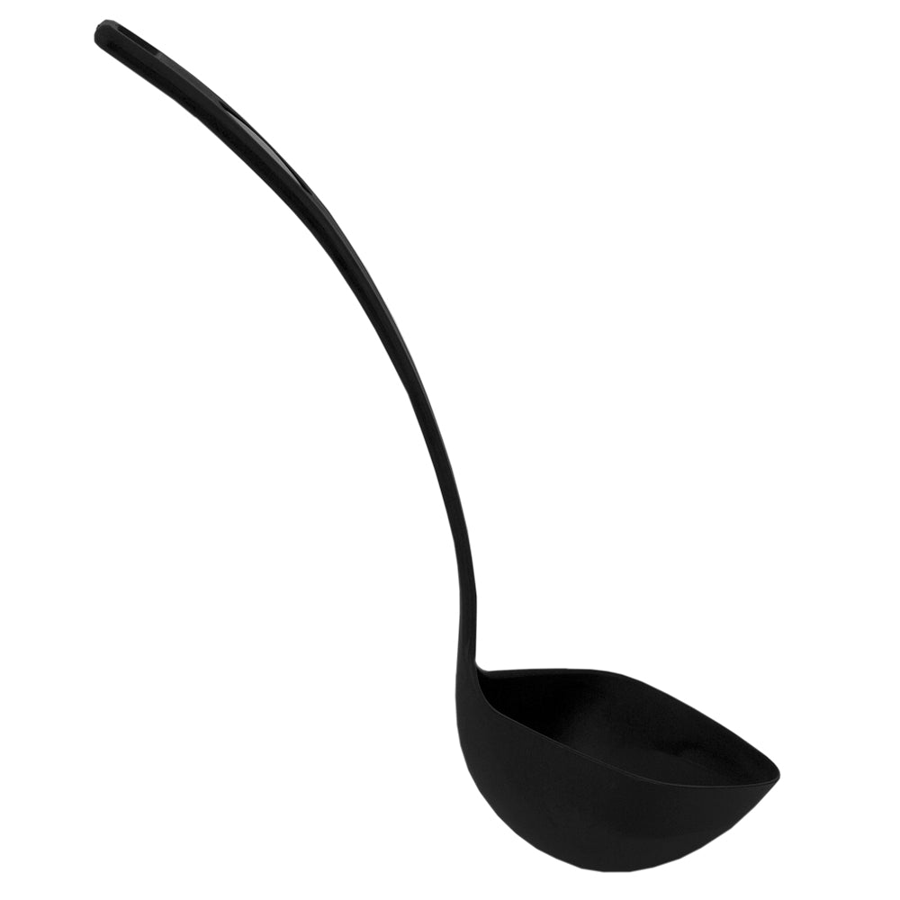 Home Basics Nylon Plastic Non-Stick Ladle, Black – ShopBobbys
