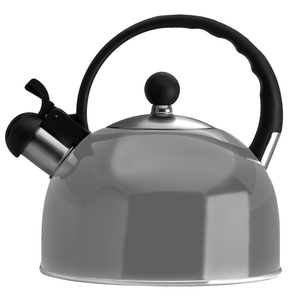 PREMIUS Stainless Steel Whistling Tea Kettle, Gray, 2.5 Liters – ShopBobbys