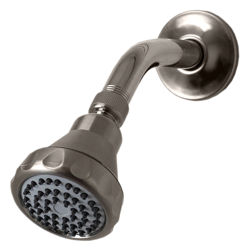 Sunbeam Single Function Fixed Shower Head, Brushed Satin Nickel ...