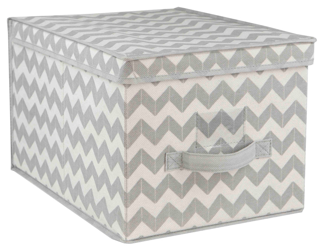 Home Basics Chevron Storage Box – ShopBobbys