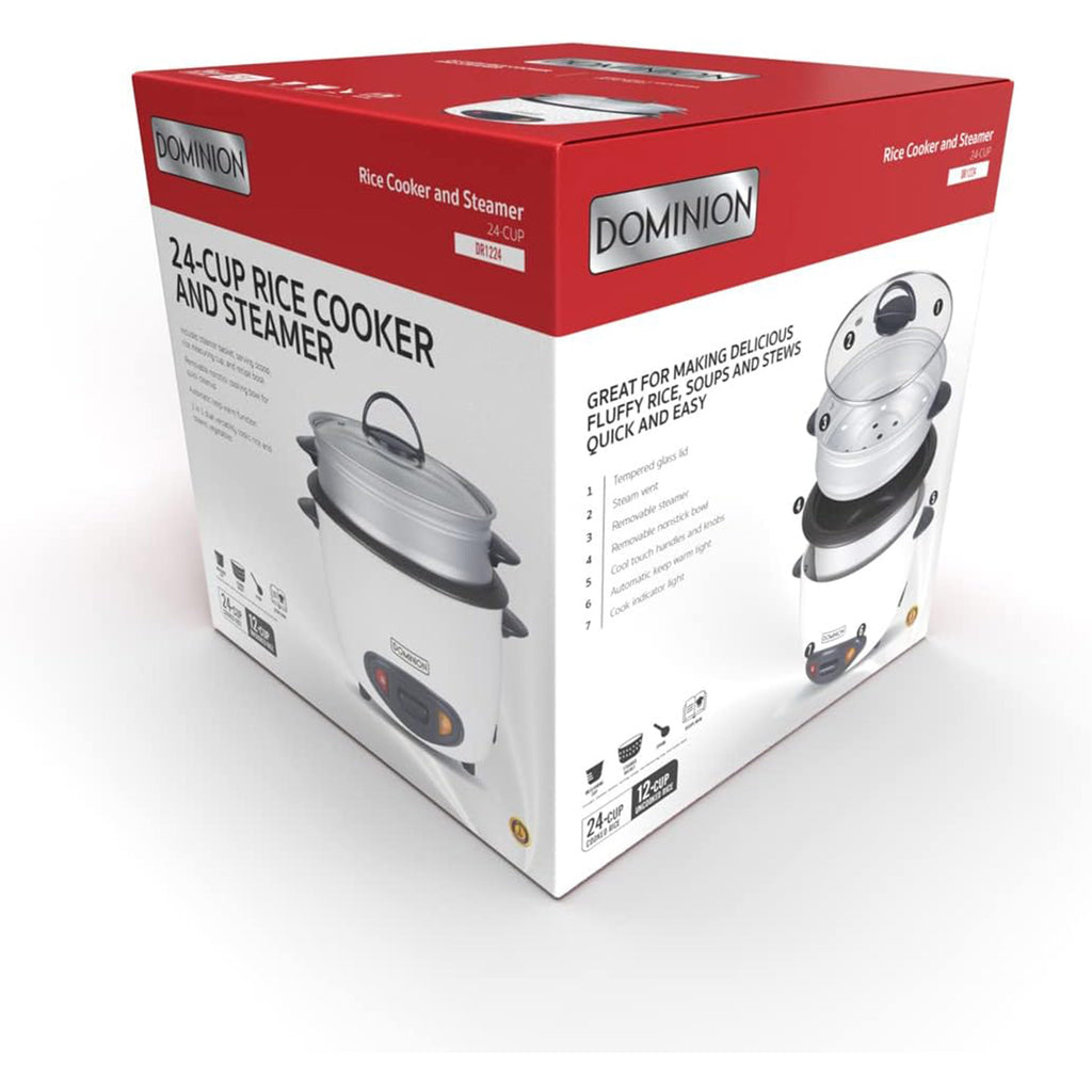 Dominion 24 Cup Cooked (12 Uncooked) Rice Cooker wtih Removable Nonsti ...