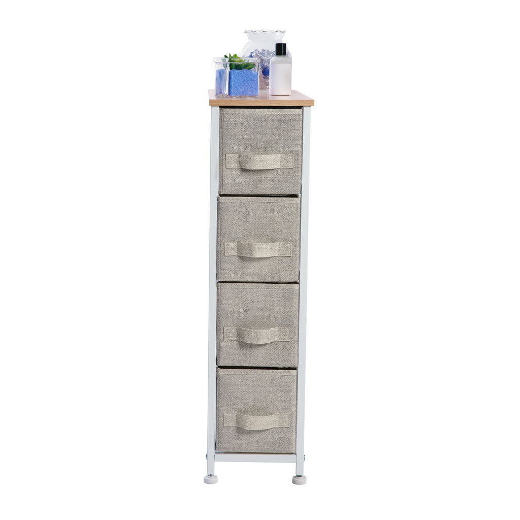 Simplify 4 Drawer Narrow Storage Chest in Beige – ShopBobbys