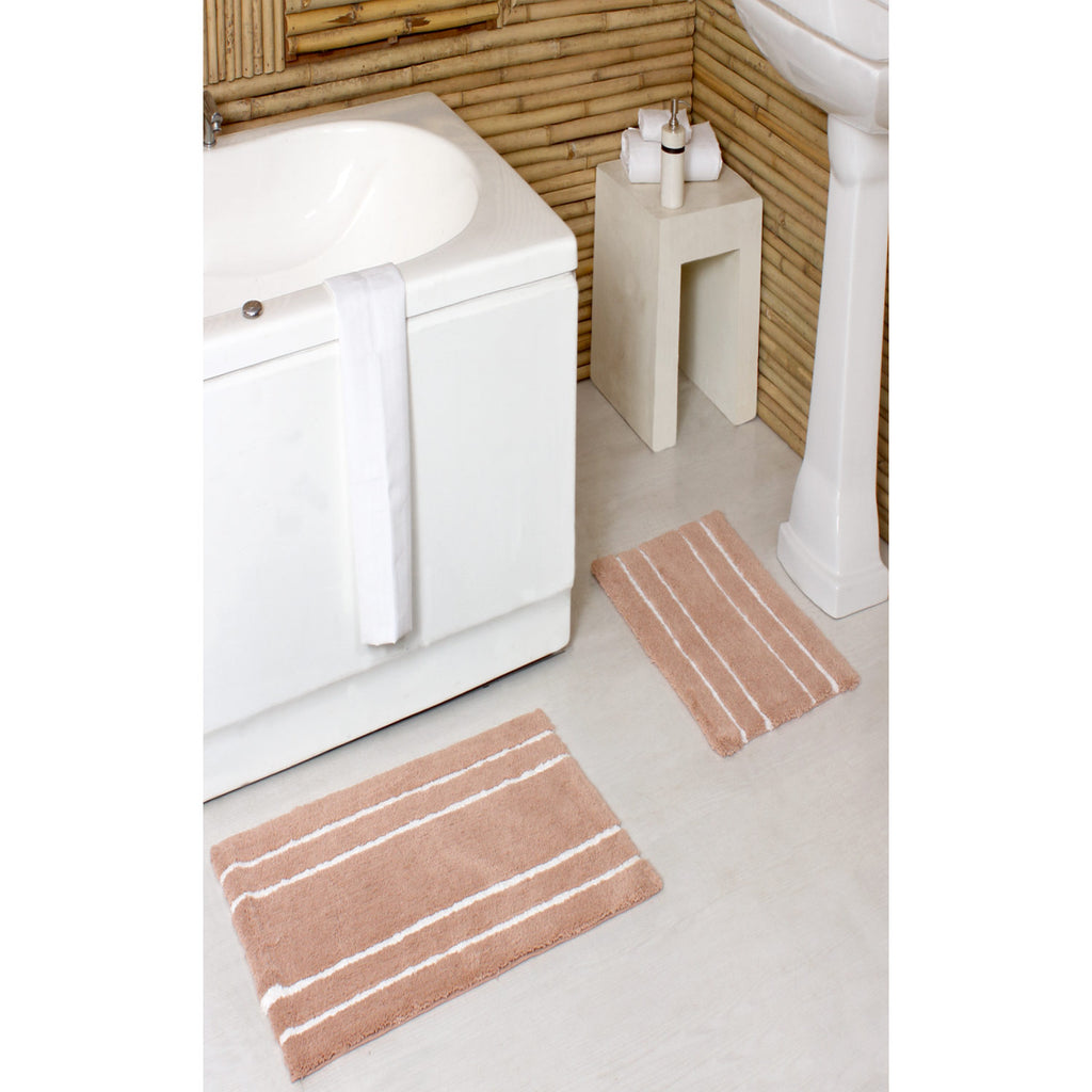 PREMIUS 2 Piece Striped Bath Rug Set, 17x24 and 20x32 Inches – ShopBobbys