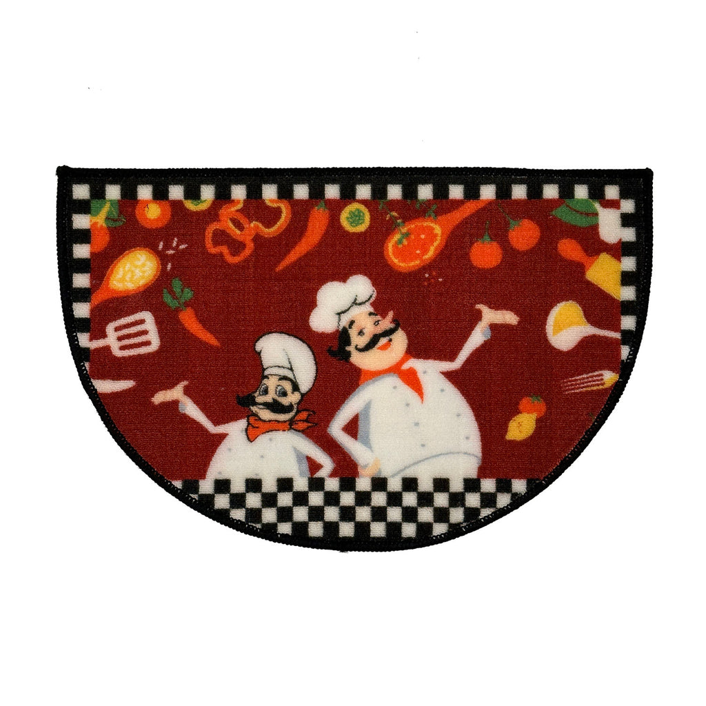 Two Chefs Non-Slip Kitchen Mat Slice, 18x28 Inches – ShopBobbys