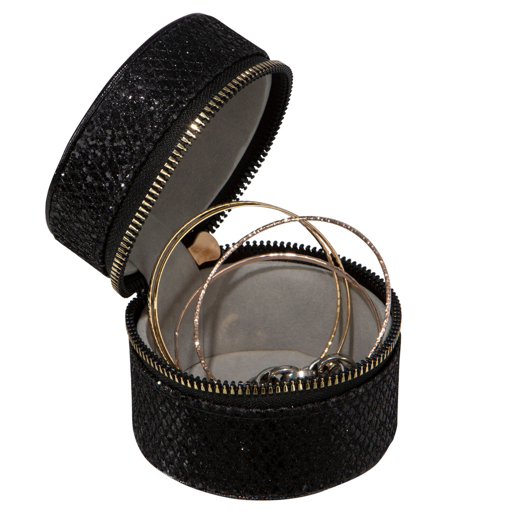 Ruby + Cash Circle Travel Jewelry Accessory Organizer, Black – ShopBobbys