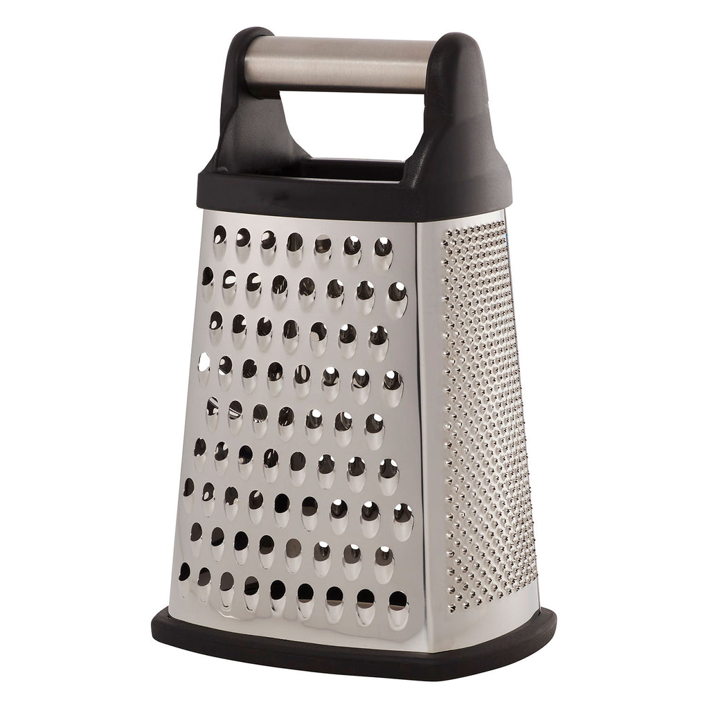 Premius Stainless Steel Box Grater With 4 Sides, Black – ShopBobbys