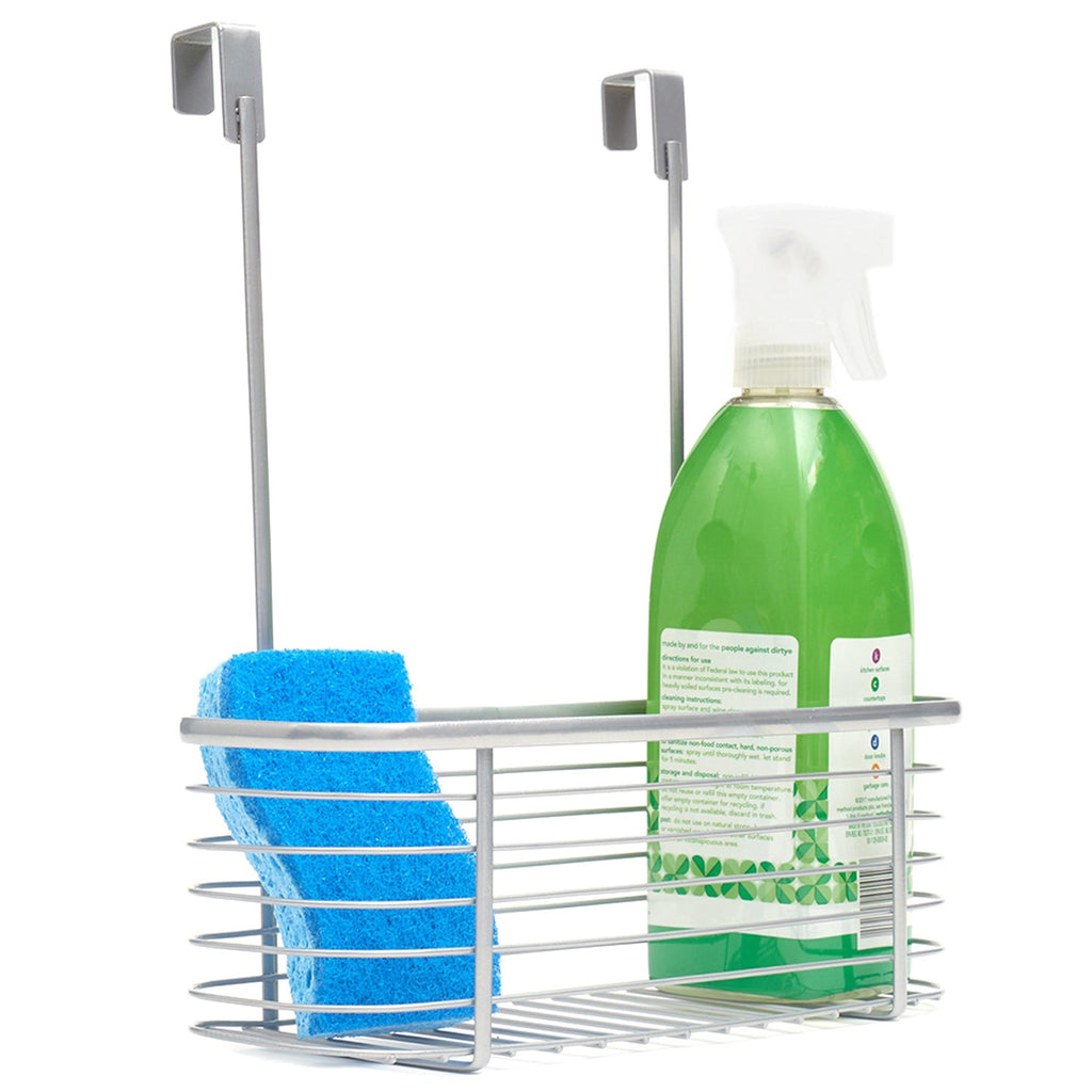 Home Basics Delta Steel Over the Cabinet Basket, Silver, 11x4.25x12.5 ...