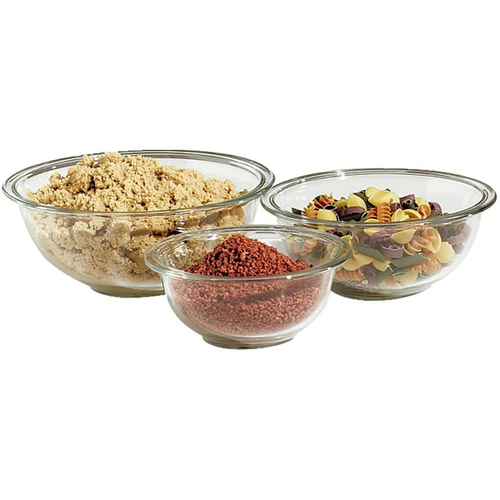 Pyrex 3-Piece Glass Mixing Bowl Set, Clear – ShopBobbys