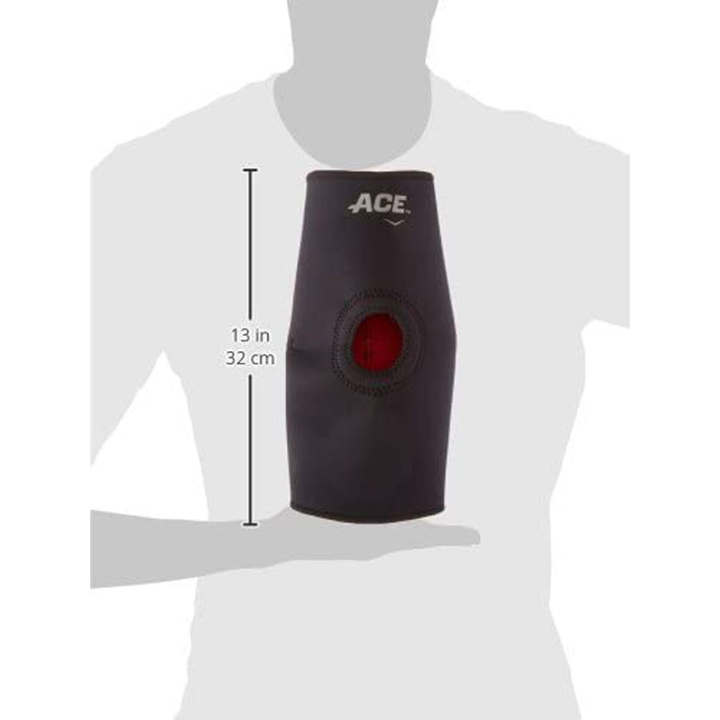 Ace Compression Open Knee Support, Black, X-Large – ShopBobbys