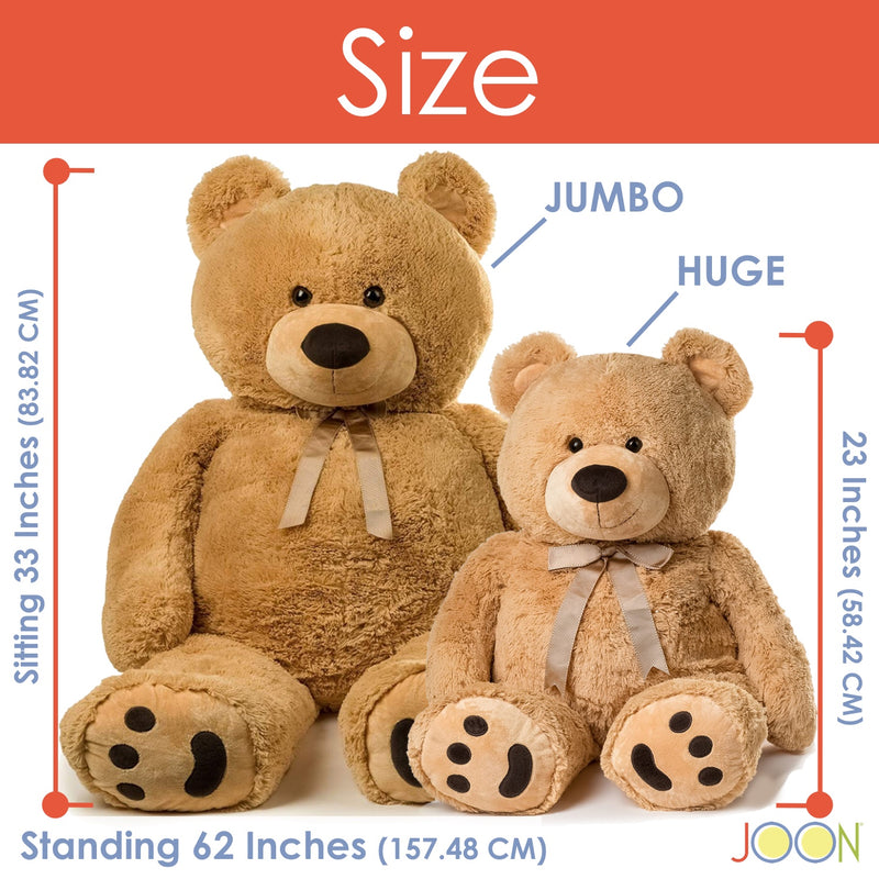 JOON Jumbo Teddy Bear, 5 Feet Tall, Tan – ShopBobbys