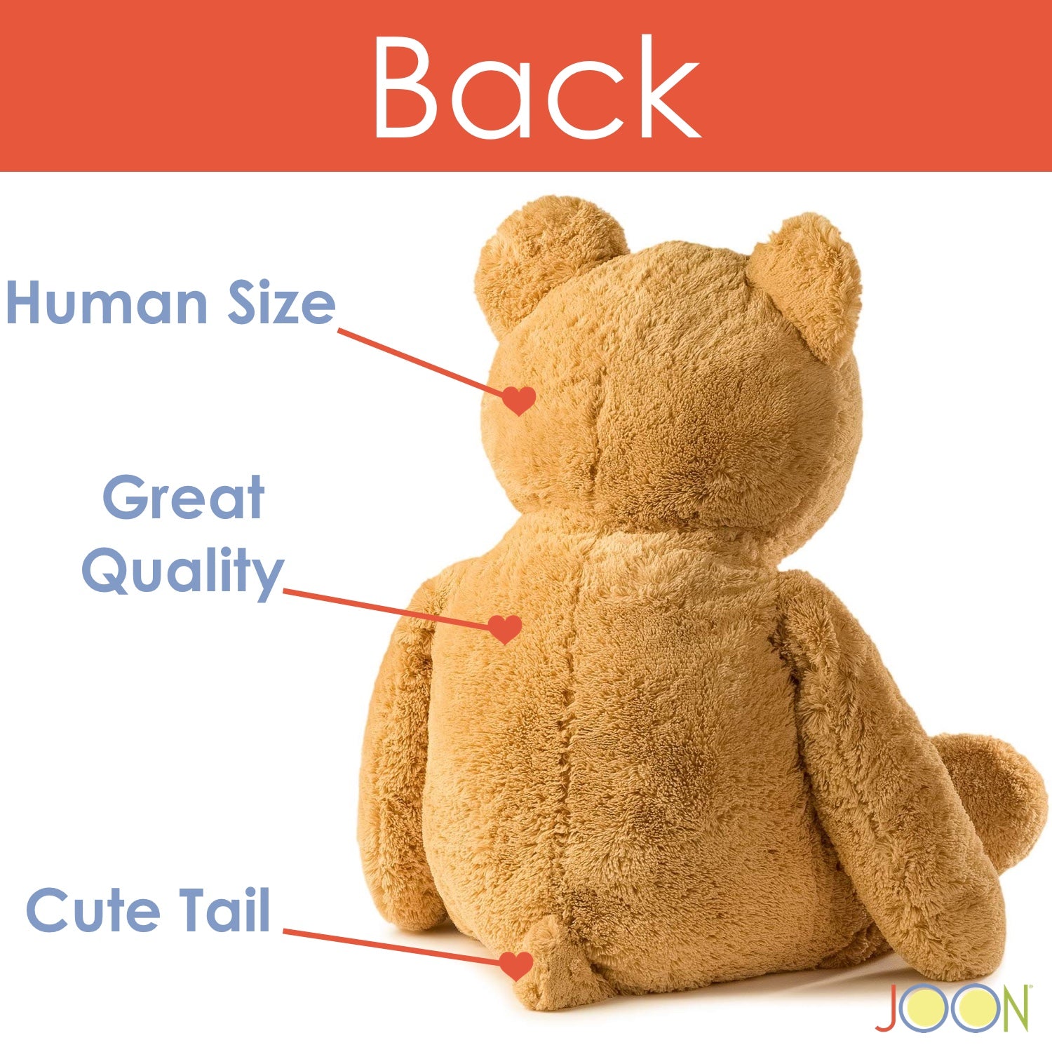 JOON Jumbo Teddy Bear, 5 Feet Tall, Tan – ShopBobbys